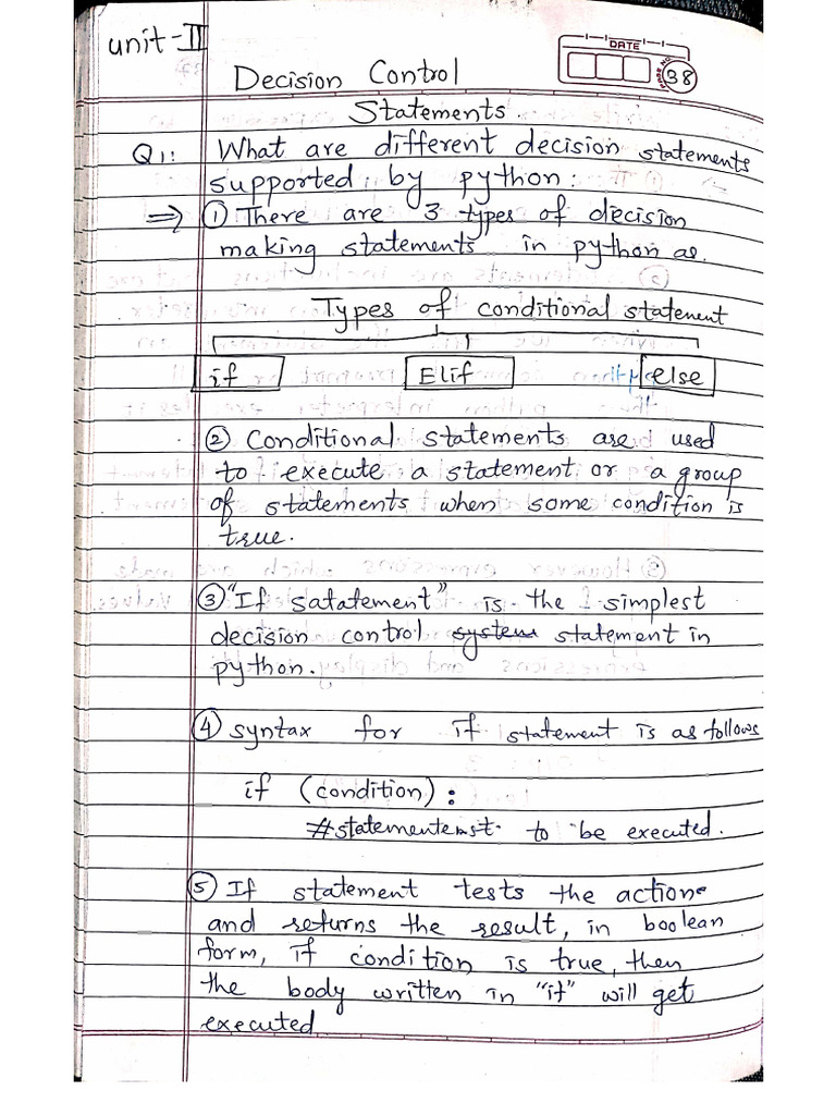 Pps Unit 2 Handwritten Notes | PDF
