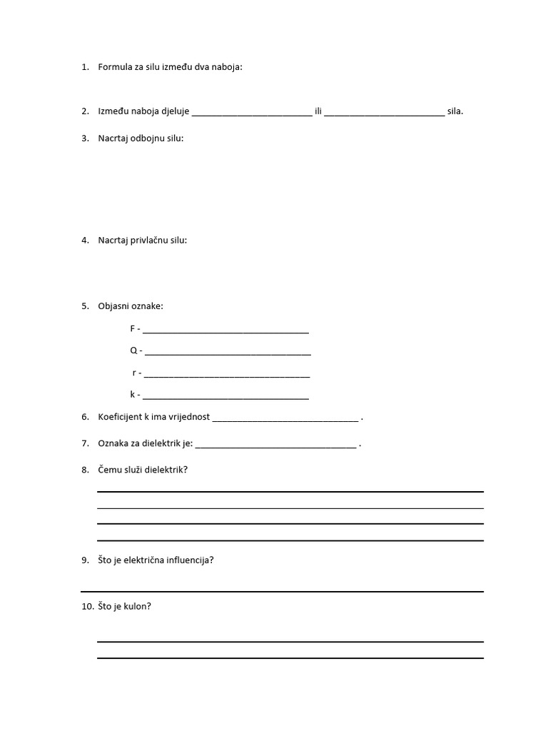 Listici Prvi Dio | PDF