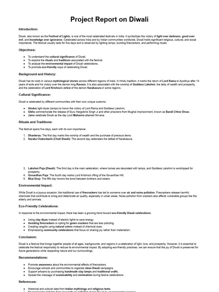 Project Report Sample | PDF | Indian Religions | Hindu Worship