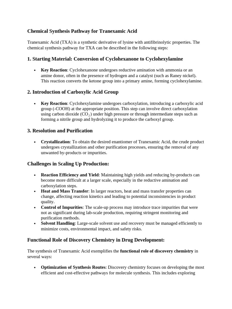 Module 2 Chemical Synthesis of Plasminstop | PDF | Chemical Reactions ...