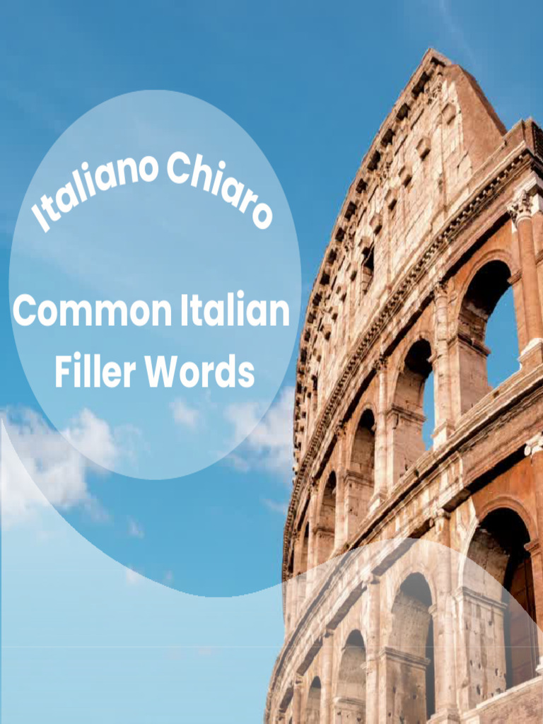 Common Italian Filler Words Explained | PDF