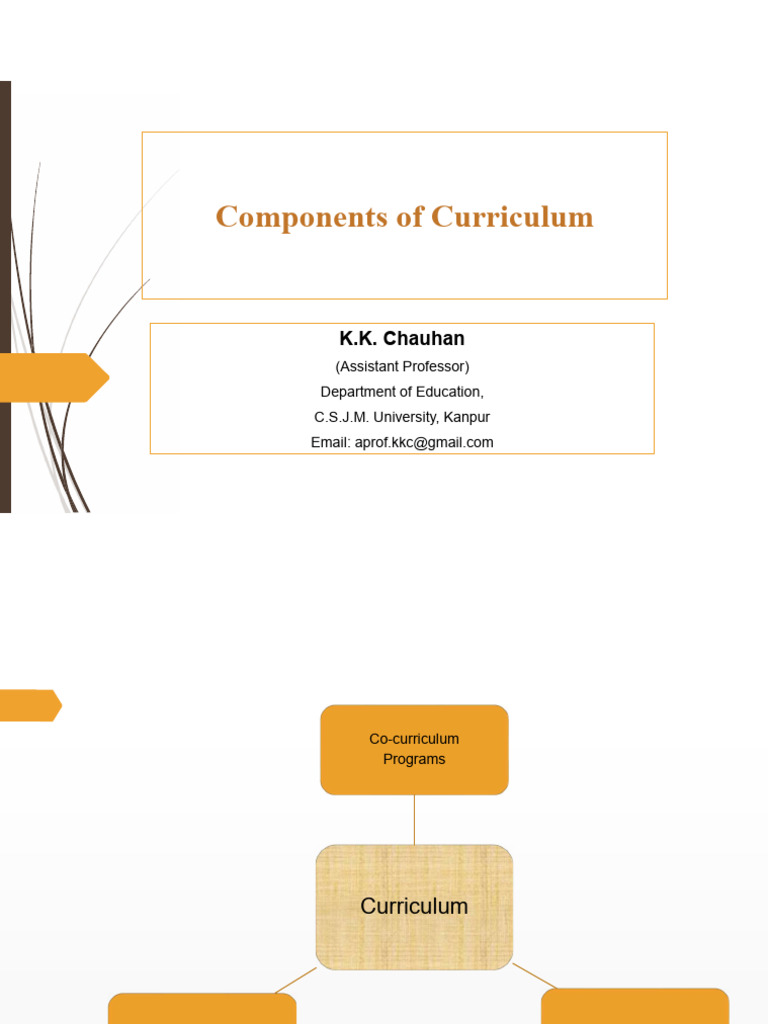 2 Components of Curriculum | PDF | Curriculum | Educational Assessment