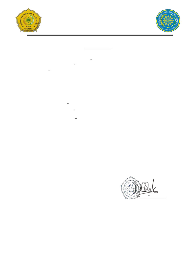 Surat Tugas Zaki | PDF