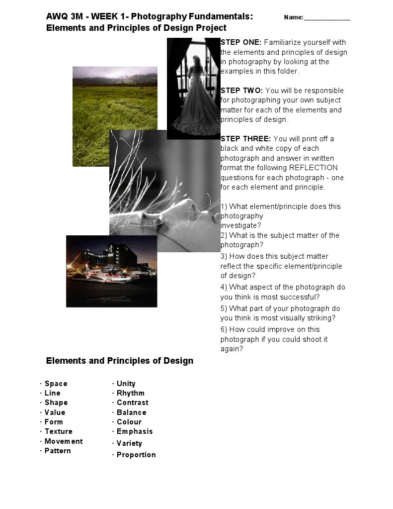 Elements & Principles of Design Project | PDF | Works Of Art | Creativity