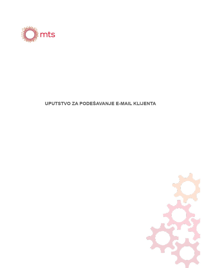 Korisnicko uputstvo za podesavanje email klijenta (002) | PDF