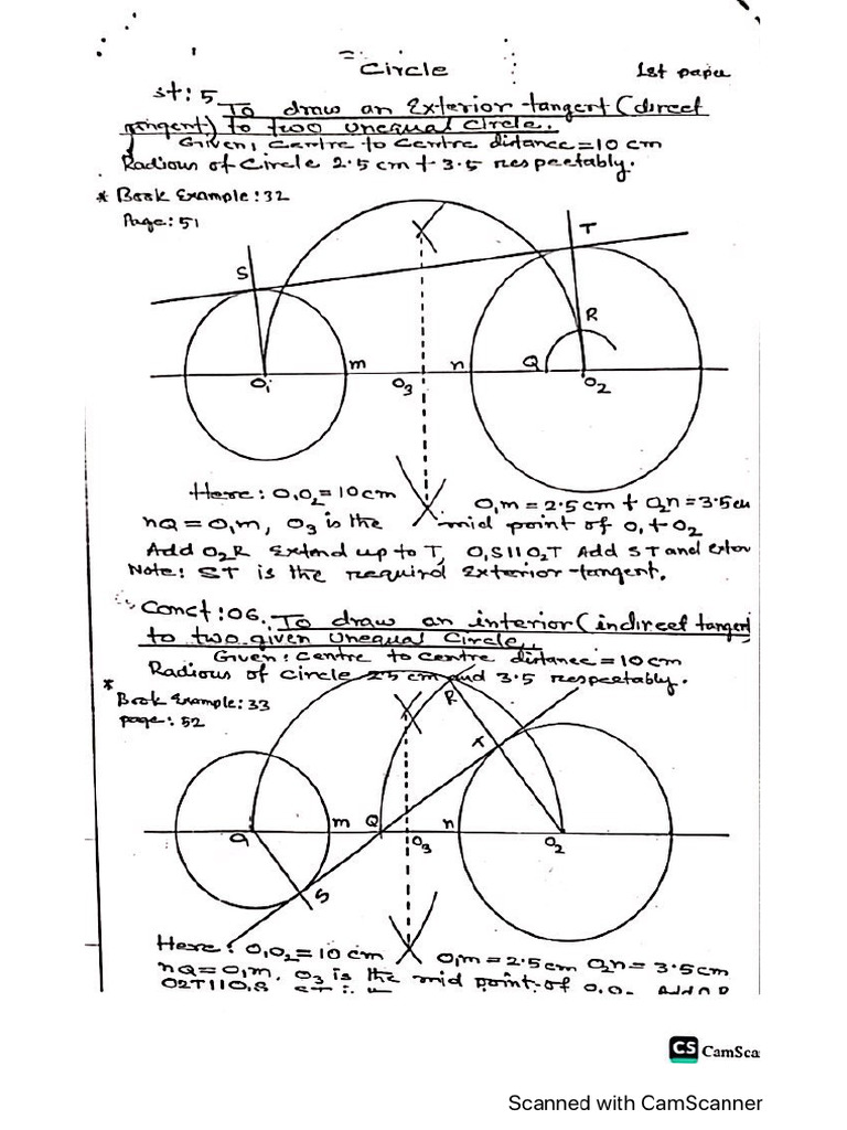 Construction of Circle | PDF