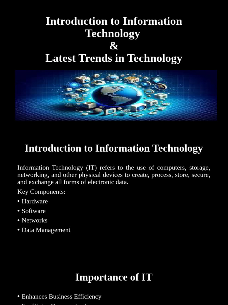 Induction PPT - Current Trends | PDF | Databases | Cloud Computing