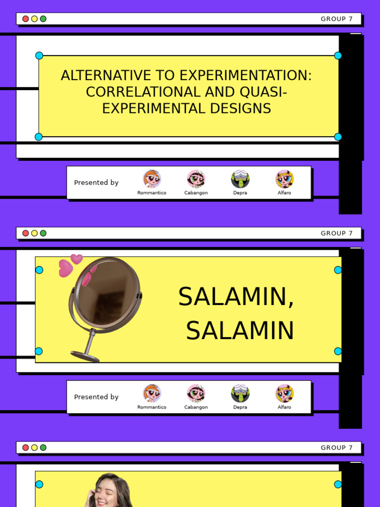 Experimental Design Quiz Presentation in Blue and Pink Lined Style ...