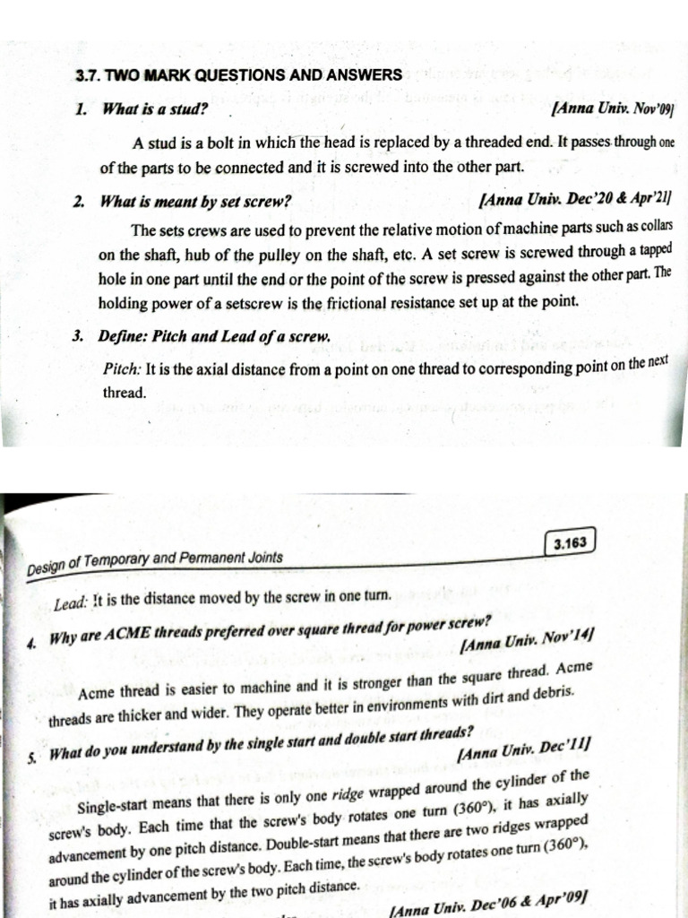 UNIT 3 Two Marks | PDF