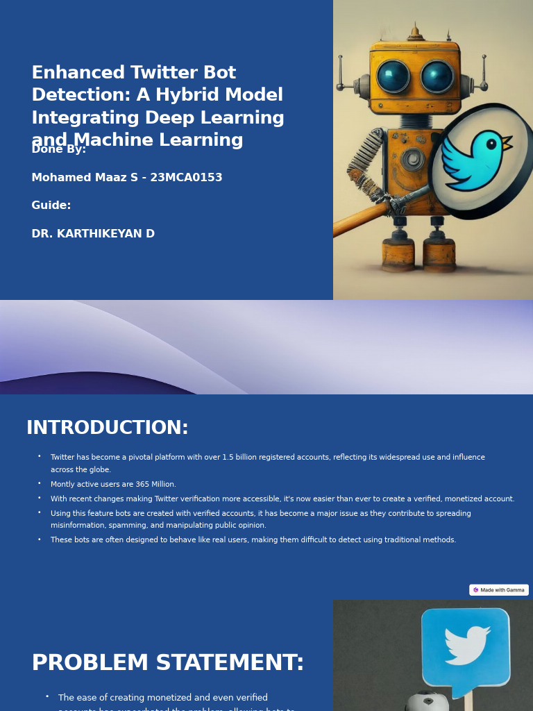 Enhanced Twitter Bot Detection A Hybrid Model Integrating Deep Learning and Machine Learning ...