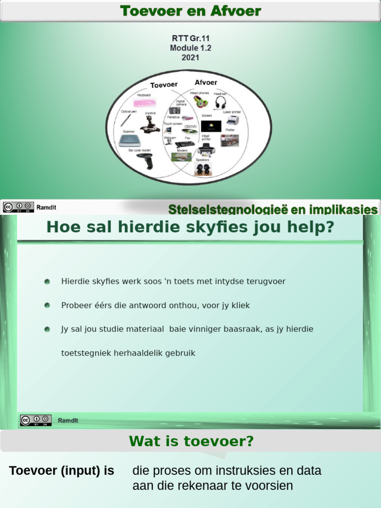 Gr.11 RTT Mod 1.2 Toevoer en Afvoer | PDF