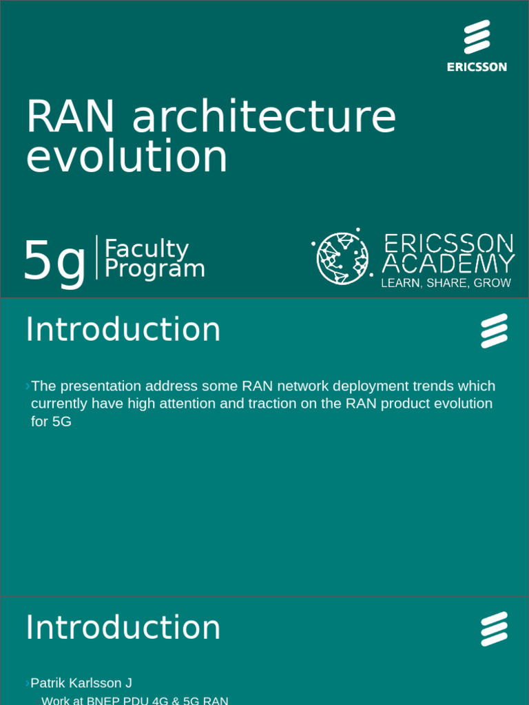 RAN Architecture Trends for 5G Evolution | PDF | Application Software ...