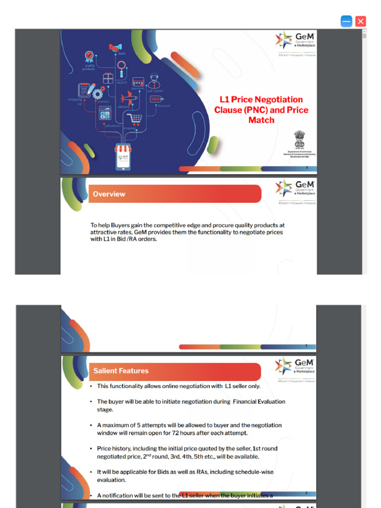 L1 Price Negotiation | PDF