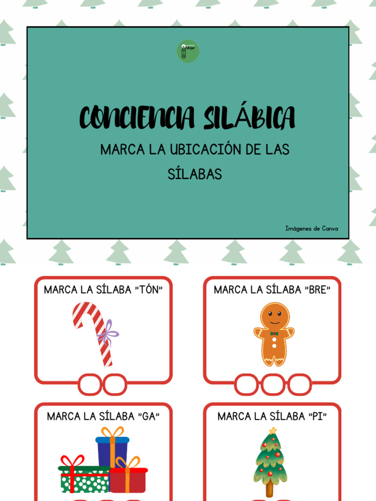 CONCIENCIA SILABICA Marca La Ubicacion de Las Silabas | PDF