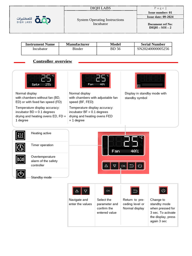 2 Operating Instructions BINDER BD56 3 | PDF