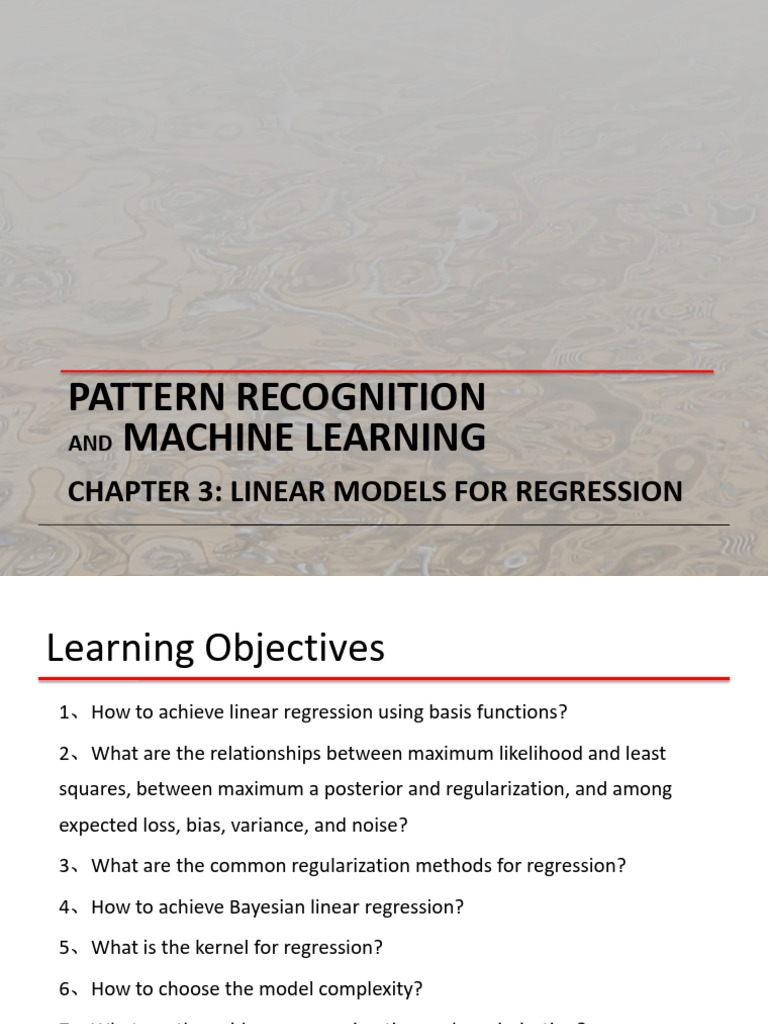 Ml Lecture Linear Regression 1 Pdf Least Squares Dependent And