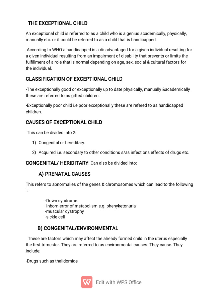 The Exceptional Child - 093328 | PDF | Intellectual Disability | Disability
