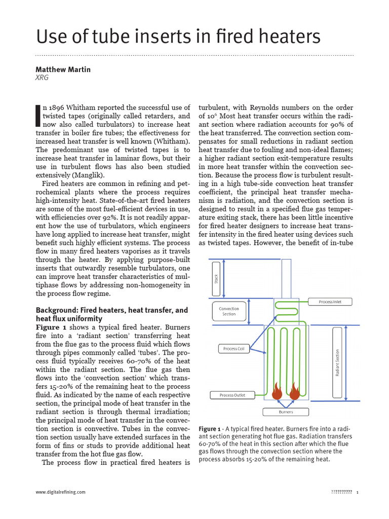 1002790-tube-inserts-in-fired-heaters-finaGBP | PDF | Heat Transfer | Heat