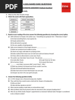 "The Speckled Band" by Sir Arthur Conan Doyle Questions | PDF | The ...