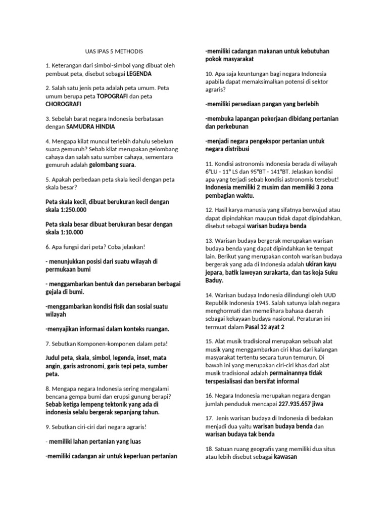 Uas Ipas 5 Meth-Wps Office | PDF