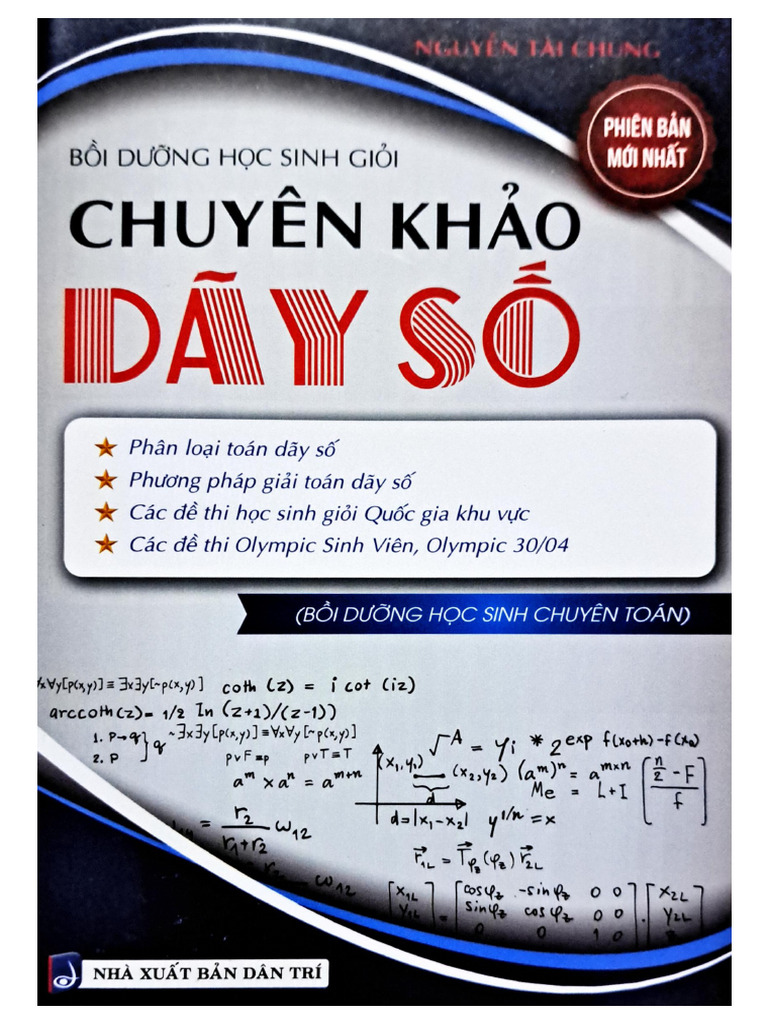 Sách Chuyên Khảo Dãy Số - Nguyễn Tài Chung | PDF