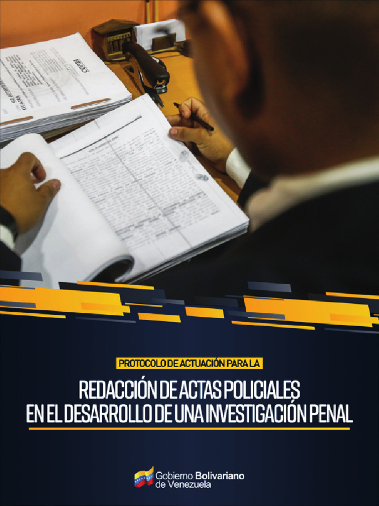 Protocolo de Redacción de Actas Policiales | PDF