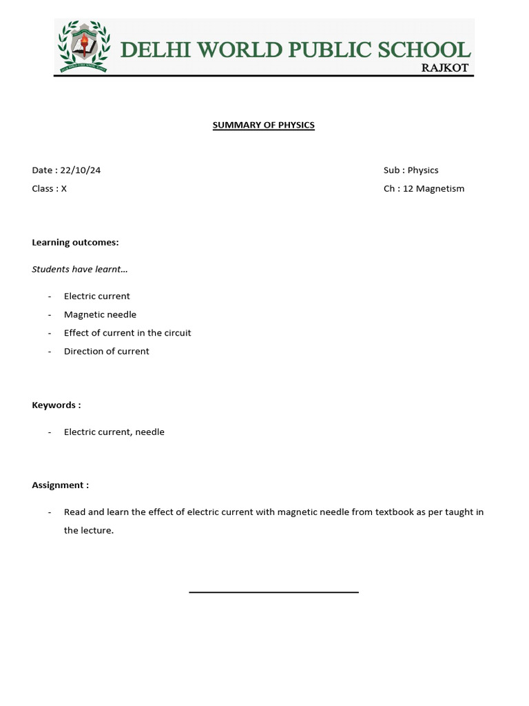22 Oct X Sci (Phy) | PDF