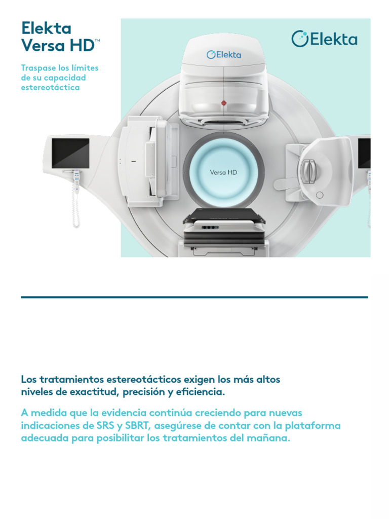 ELEKTA Versa HD Esp | PDF | Medicina Nuclear | Tratamientos médicos