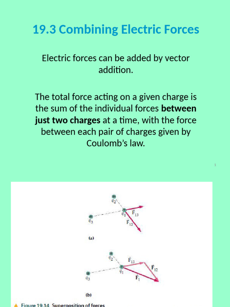 19.3 Combining Electric Forces | PDF