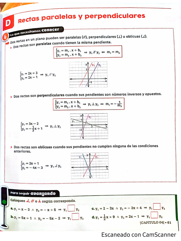 Rectas Paralelas y Perpendiculares | PDF