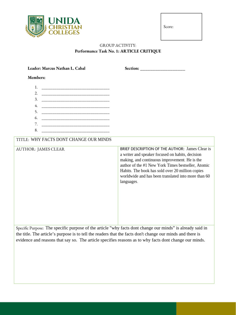 Cabal Marcus Nathan - PT 1 Template | PDF | Mind | Truth