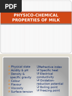 Physical Properties of Milk | PDF | Milk | Density
