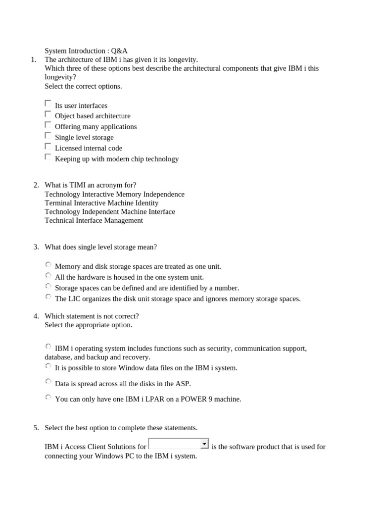System Introduction - Q&A | PDF | Operating System | System System Introduction - Q&A | PDF | Operating System | System