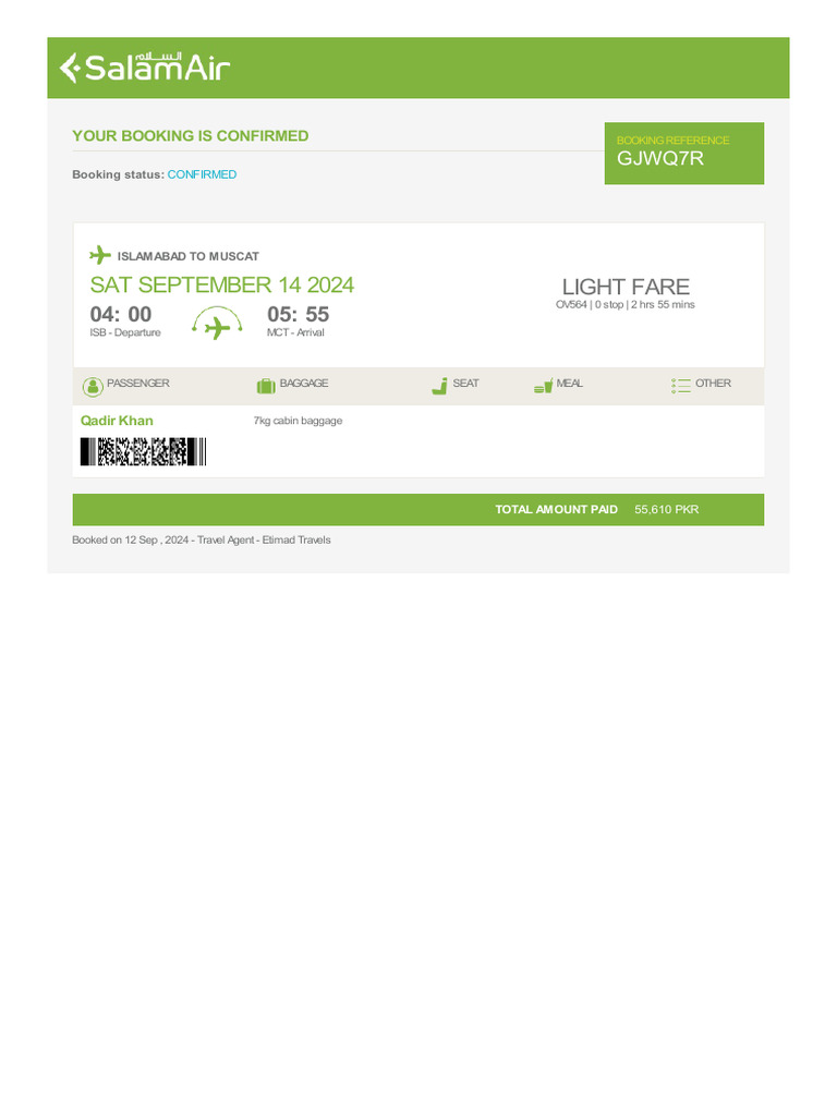 Sardaryab Overseas Ov TKT | PDF | Baggage | Airlines