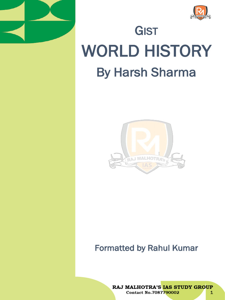 World History Gist | PDF | Age Of Discovery | Indulgence