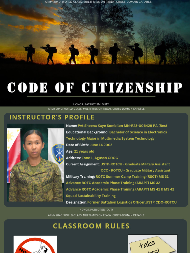 Army 2040: Citizenship and Duties Explained | PDF | Naturalization ...