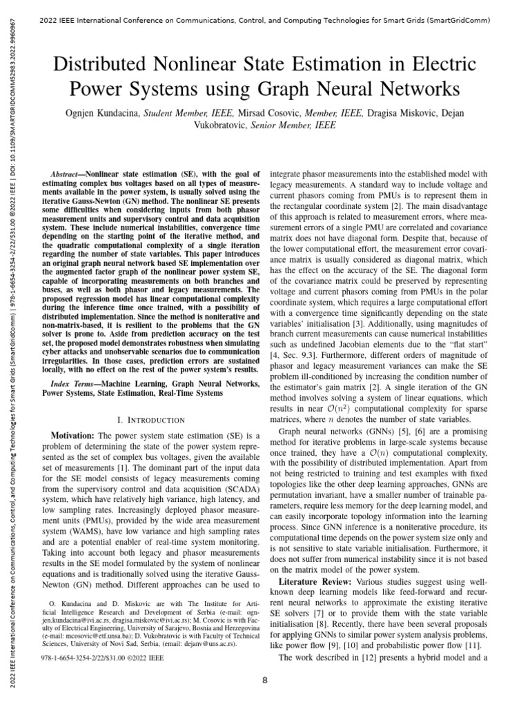 Distributed Nonlinear State Estimation In Electric Power Systems Using