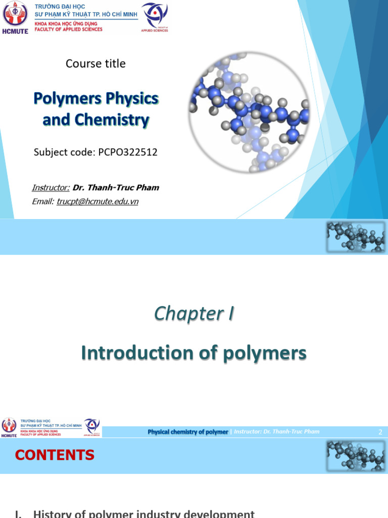 Chapter 1 - Introduction of Polymer (Students) | PDF | Polymers | Polymer Chemistry