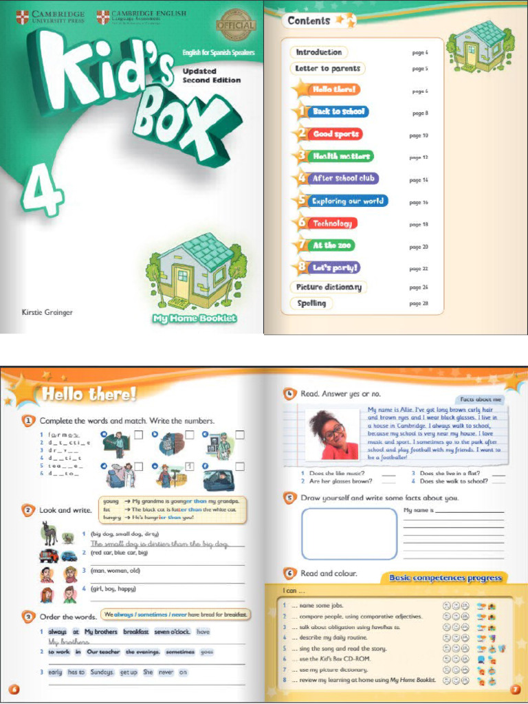 Kids Box 4 Home Booklet | PDF