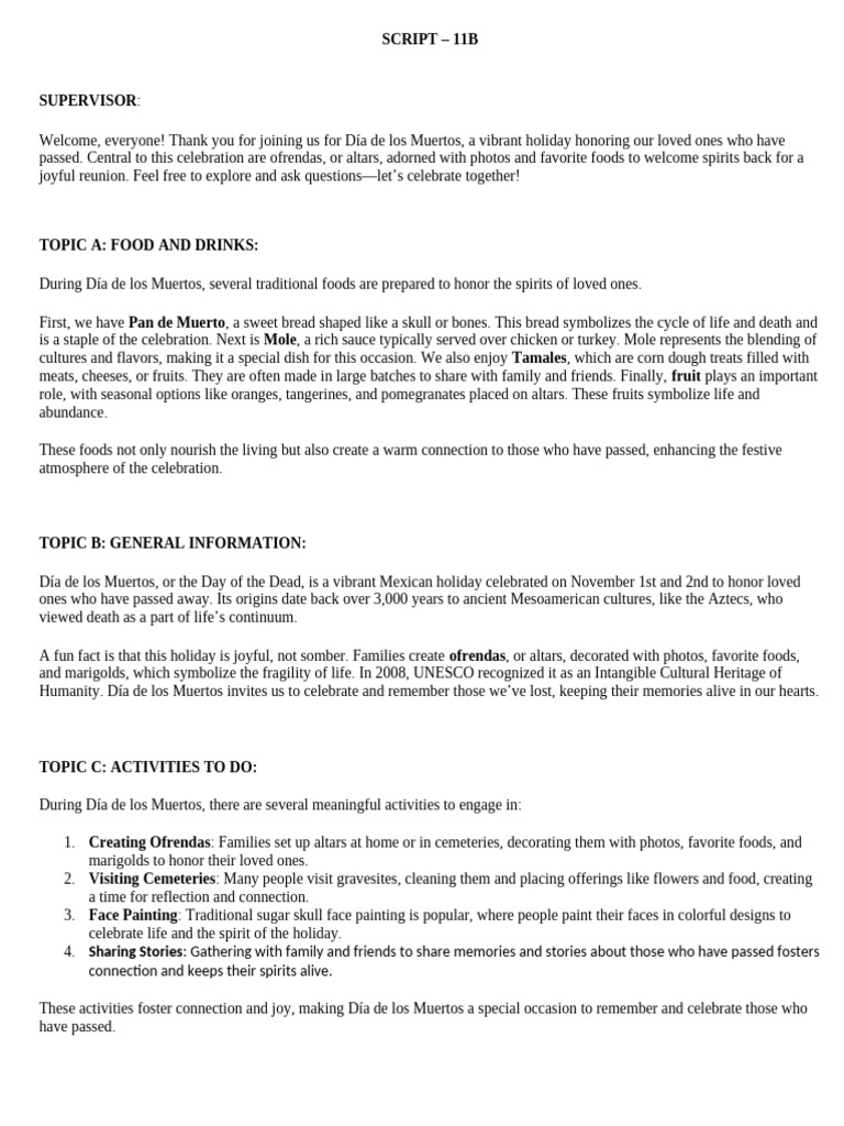 11B Scripts | PDF | Foods 11B Scripts | PDF | Foods