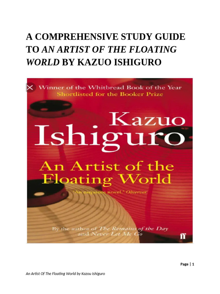 AN ARTIST OF THE FLOATING WORLD GUIDE | PDF