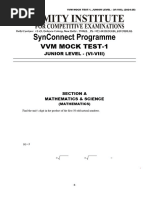 VVM Question Papers PDF | PDF | Online And Offline | Science Education