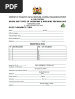 Gate Pass Form | PDF