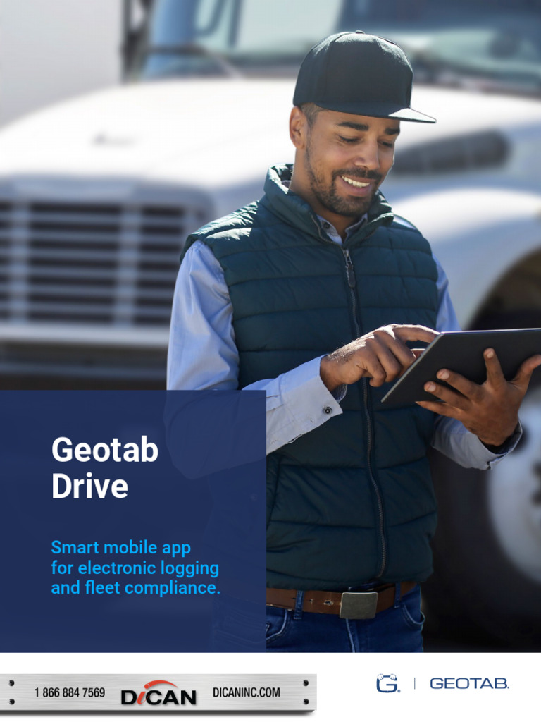 Geotab - Drive App Brochure - DiCAN Inc | PDF | Computing