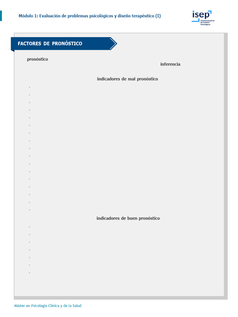 MTPC M01 Factores | PDF | Trastorno mental | Comorbilidad