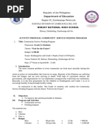 Project Proposal (Feeding Program) | PDF | Malnutrition | Health Sciences