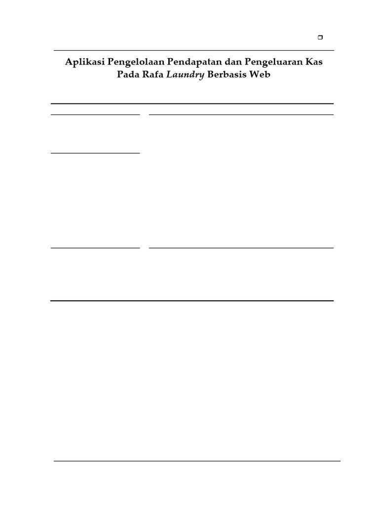 Aplikasi Pengelolaan Pendapatan Dan Pengeluaran Kas WATA | PDF