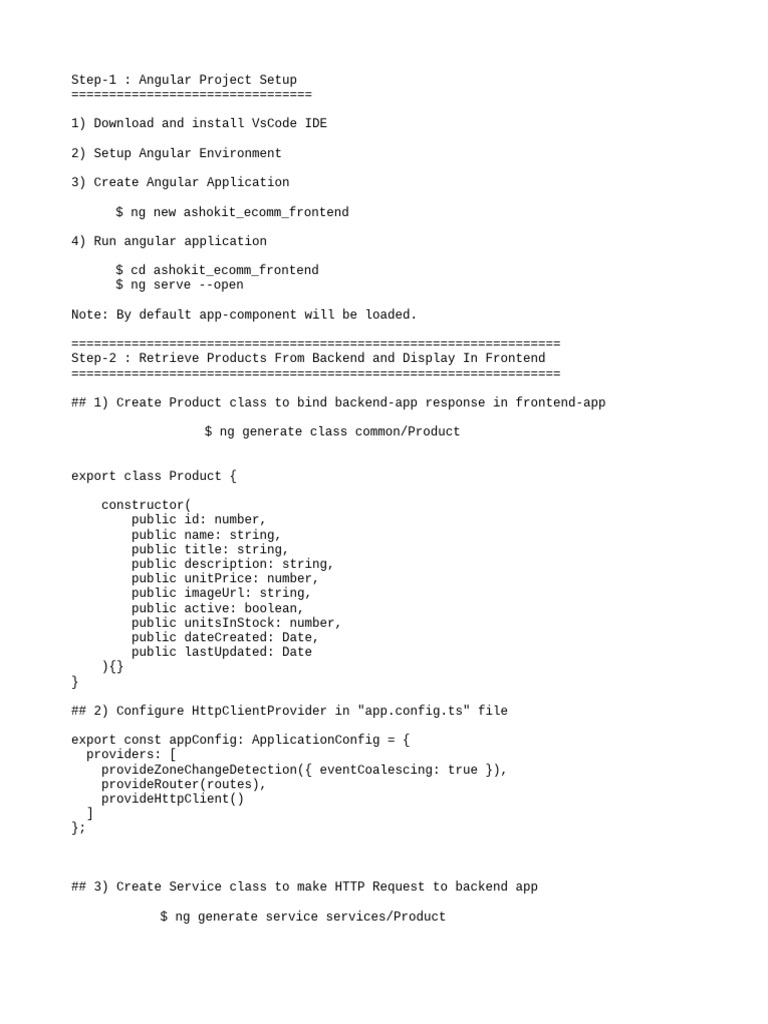 Ecommerce Frontend Project Pdf Computer File Software Development