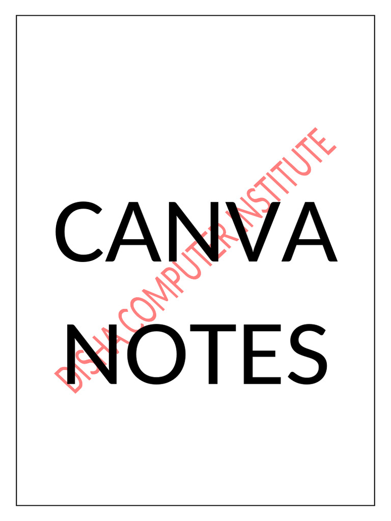 CANVA NOTES | PDF | Page Layout | Websites