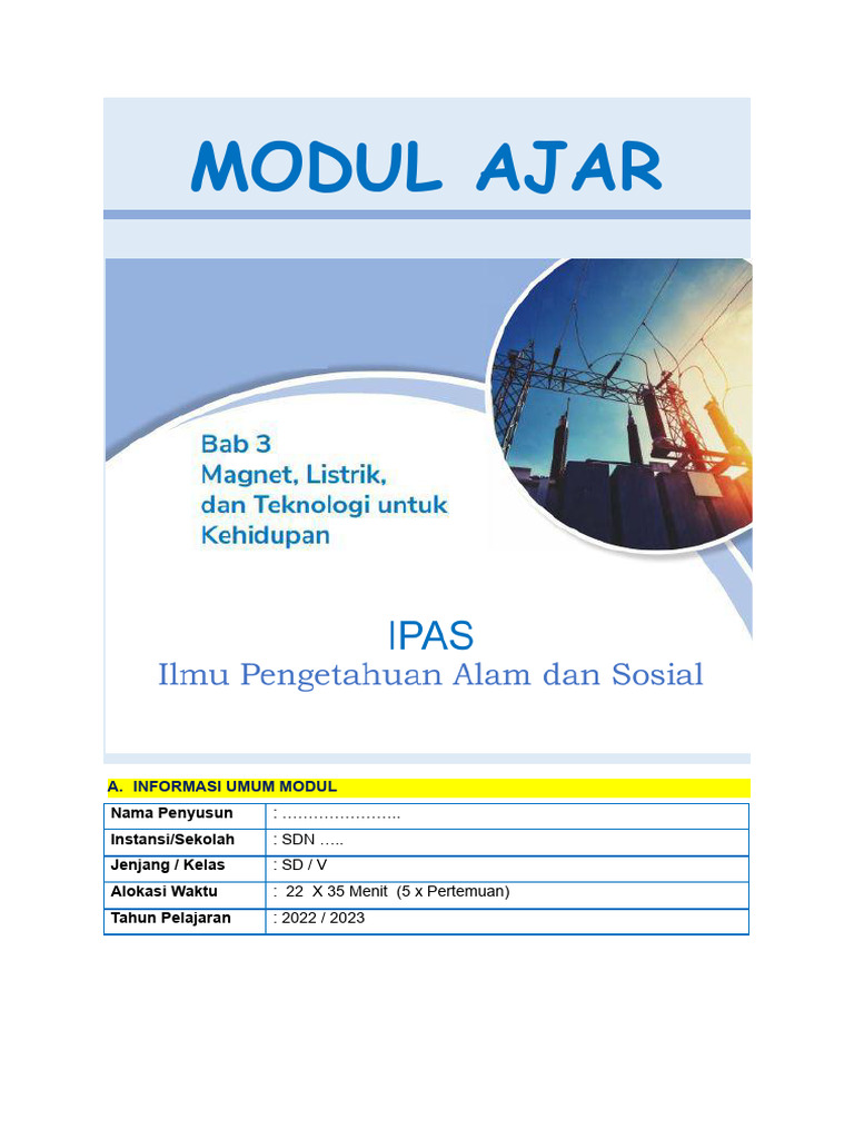 BAB 3 - MA IPAS Kls 5 NINIK | PDF